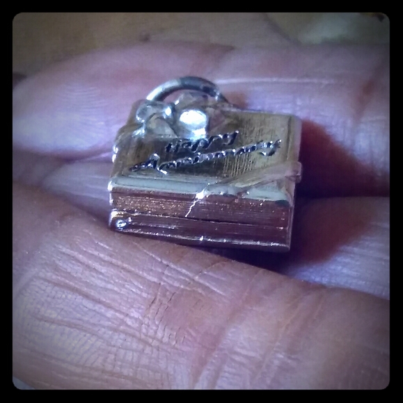 Vintage | Jewelry | Vintage Happy Anniversary Book Locket Charm | Poshmark